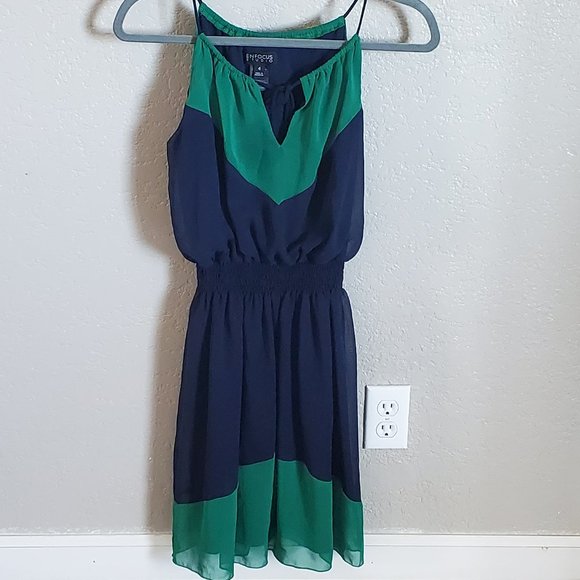 Enfocus Studio | Dresses | Enfocus Studio Blue And Green Color Block ...